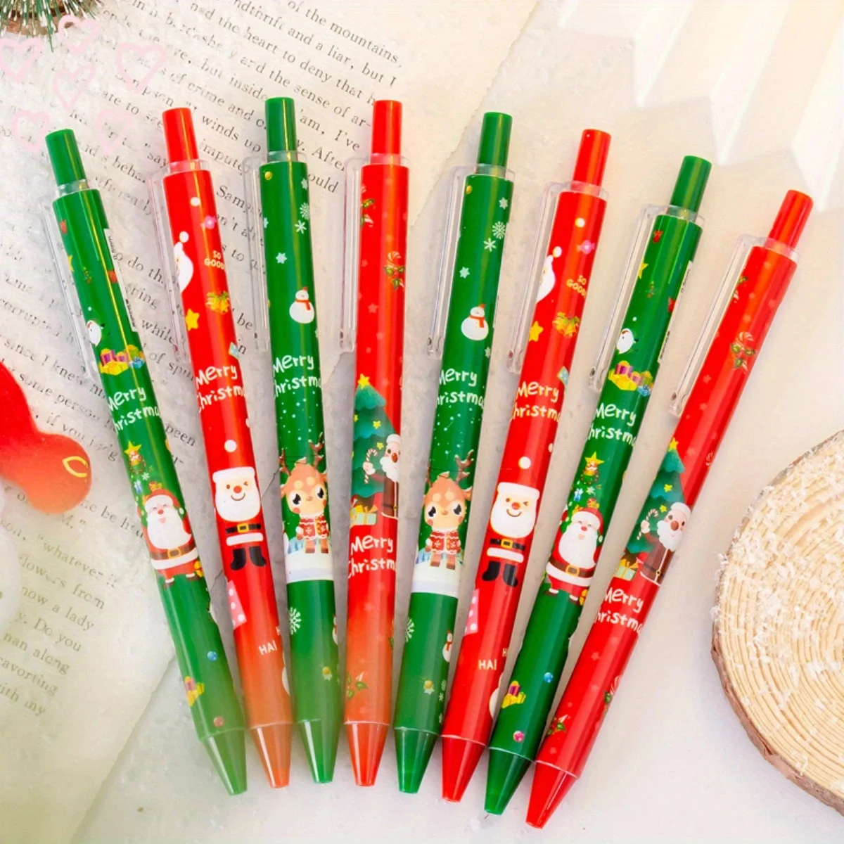 10Pcs/set Festive Christmas Cartoon Gel Pens Perfect for School ...