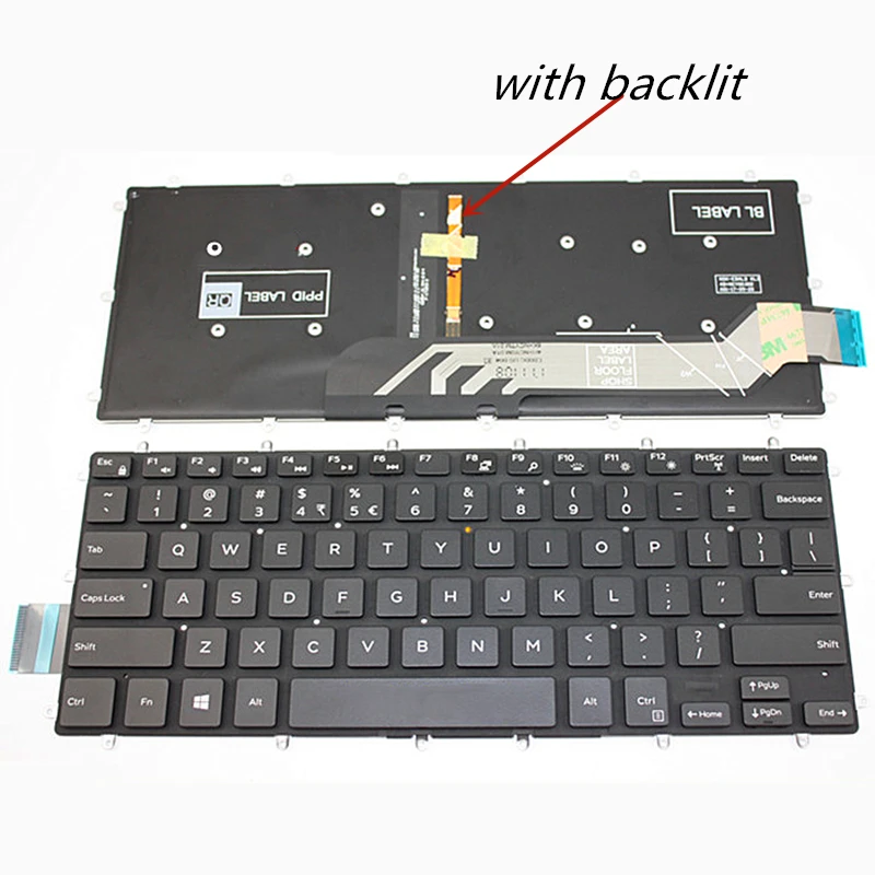 New-English-Layout-Keyboard-For-Dell-Inspiron-13-7378-7460-7466-7569 ...