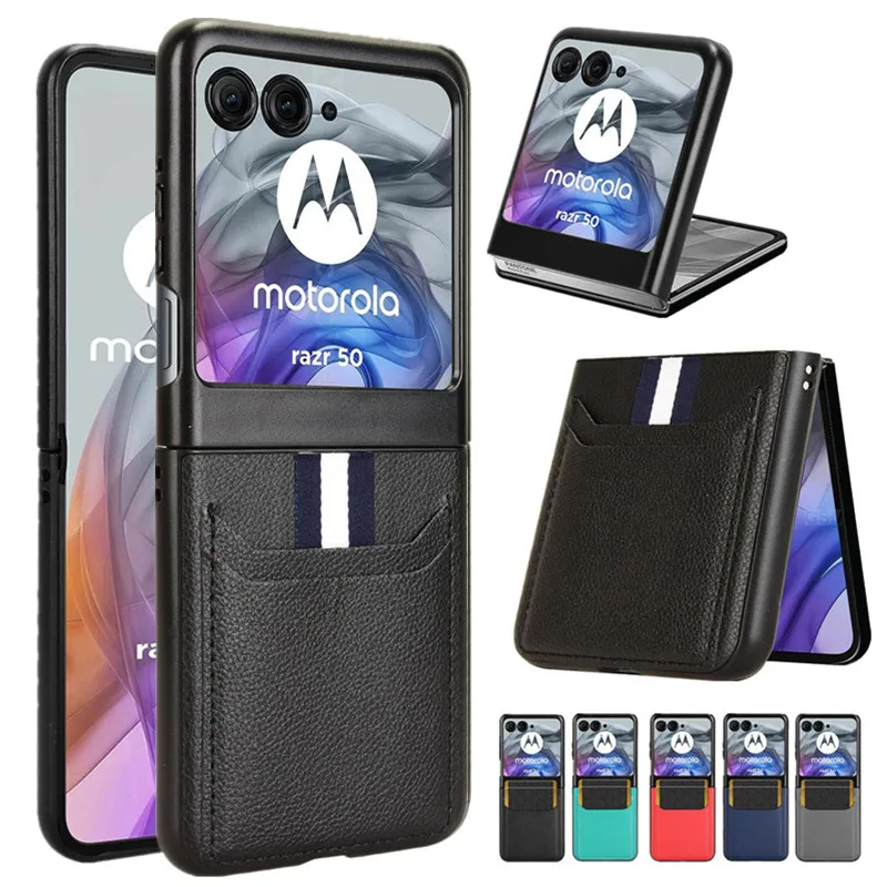 PU-Leather-Texture-Case-for-Motorola-Razr-50-Ultra-Moto-Razr-40-Plus ...