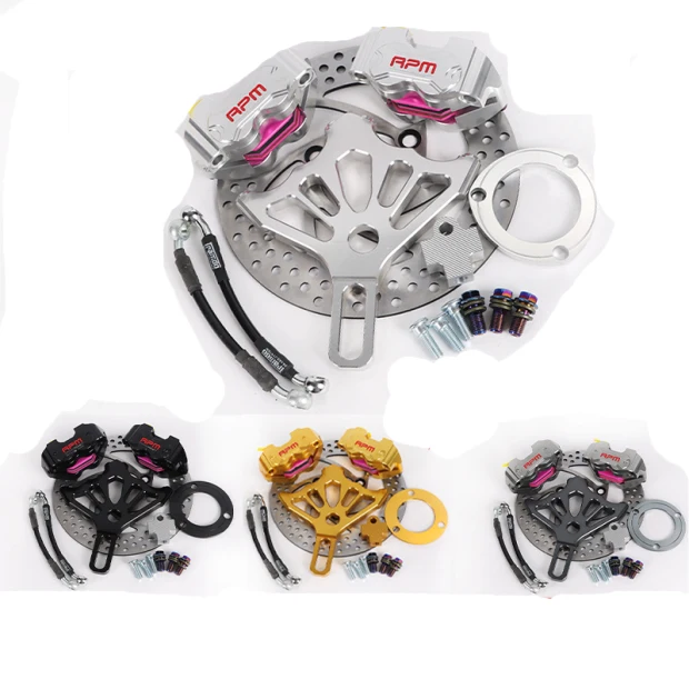 Motorcycle-RPM-82mm-Double-Brake-Caliper-With-Bracket-220mm-Brake-Disc ...