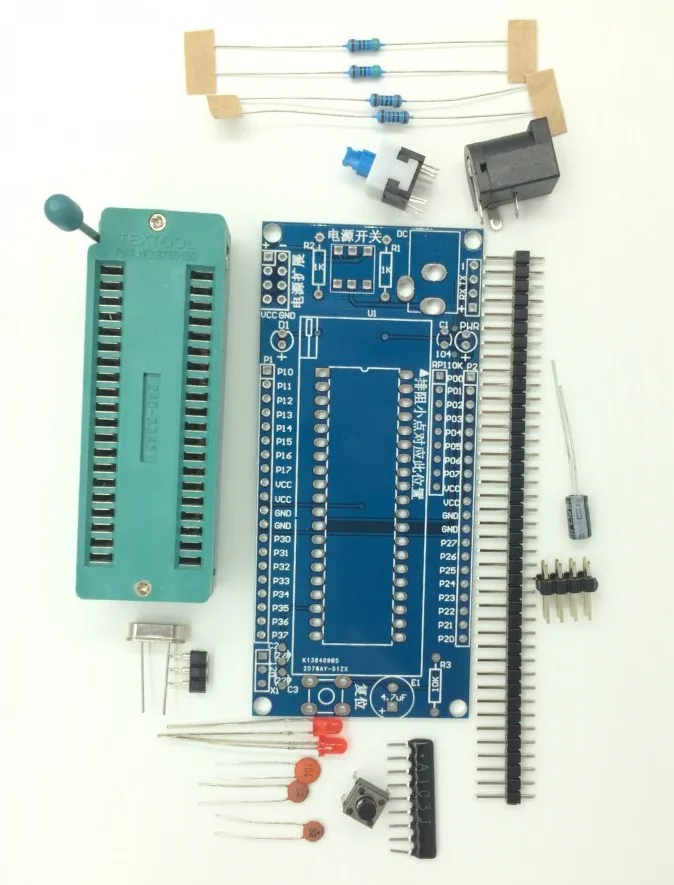 Kit de soldadura STC89C52, piezas de bricolaje, 51 MCU, placa de ...