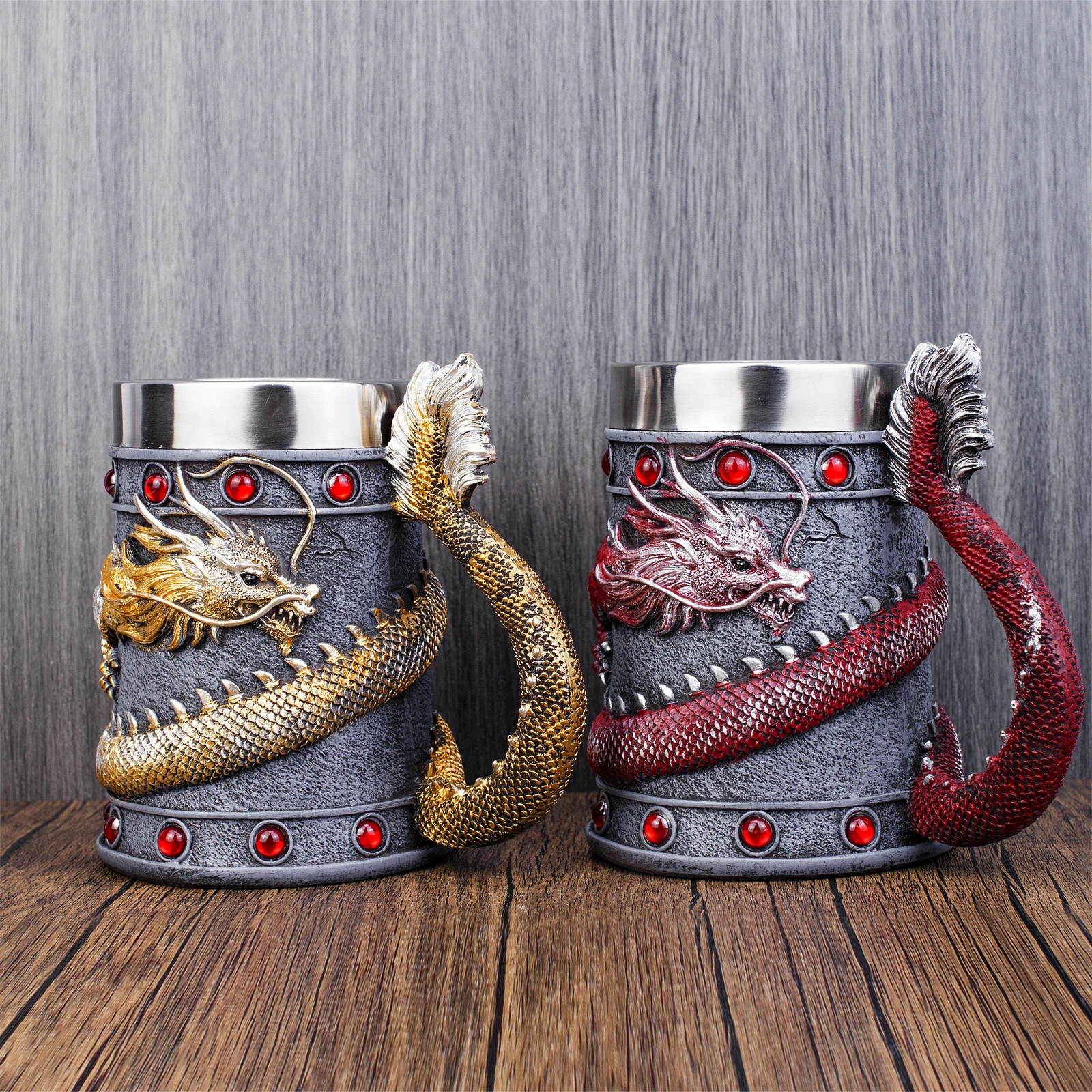 3d Dragon Stainless Steel Mug | Stainless Steel Beer Mug | Stainless ...