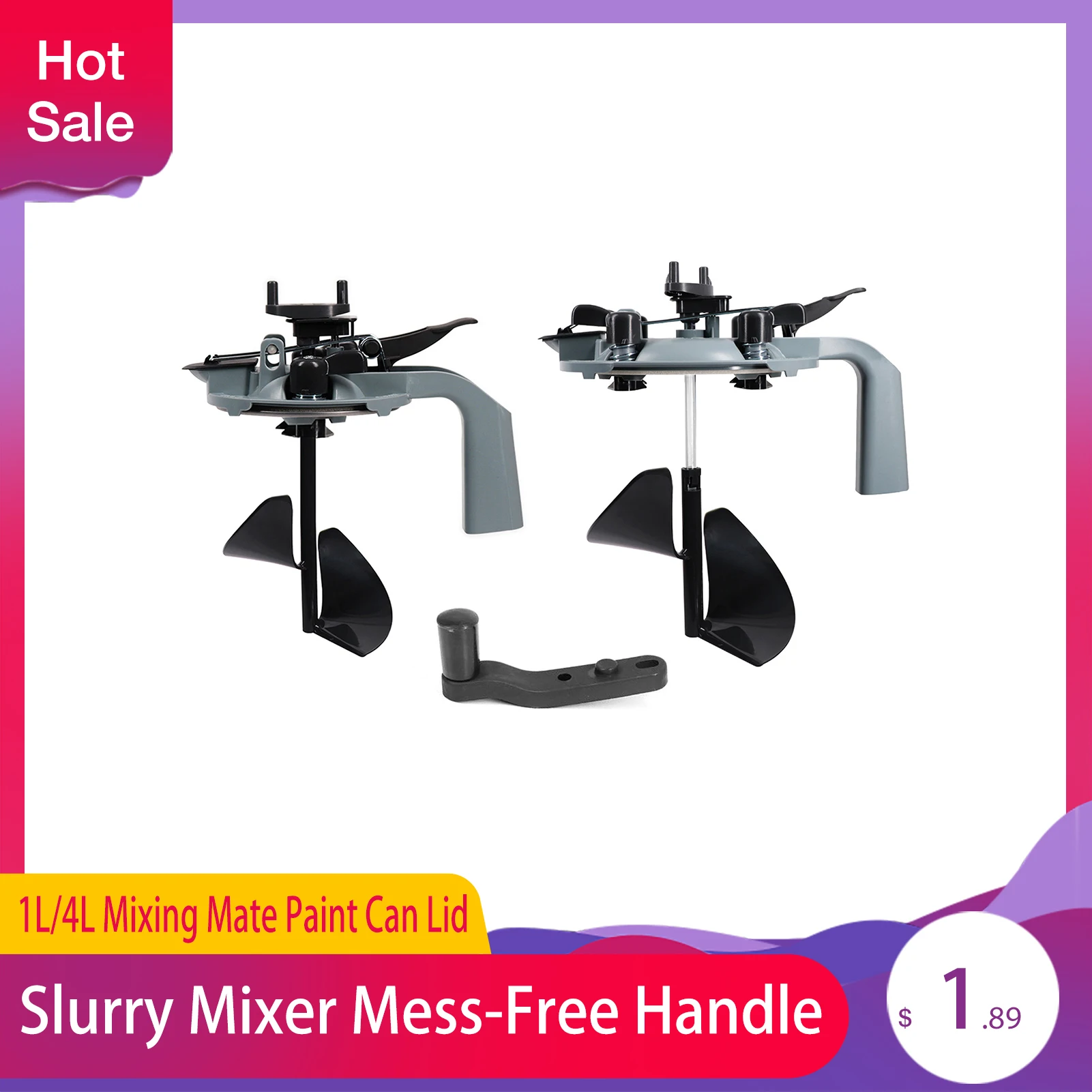 1-L-4L-Mixing-Mate-Paint-Can-Lid-Mess-Free-Handle-Paint-Color-Tool ...