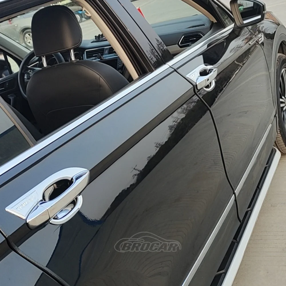 For VW Volkswagen Tiguan L MK2 ABS chrome side door handle cover trim ...