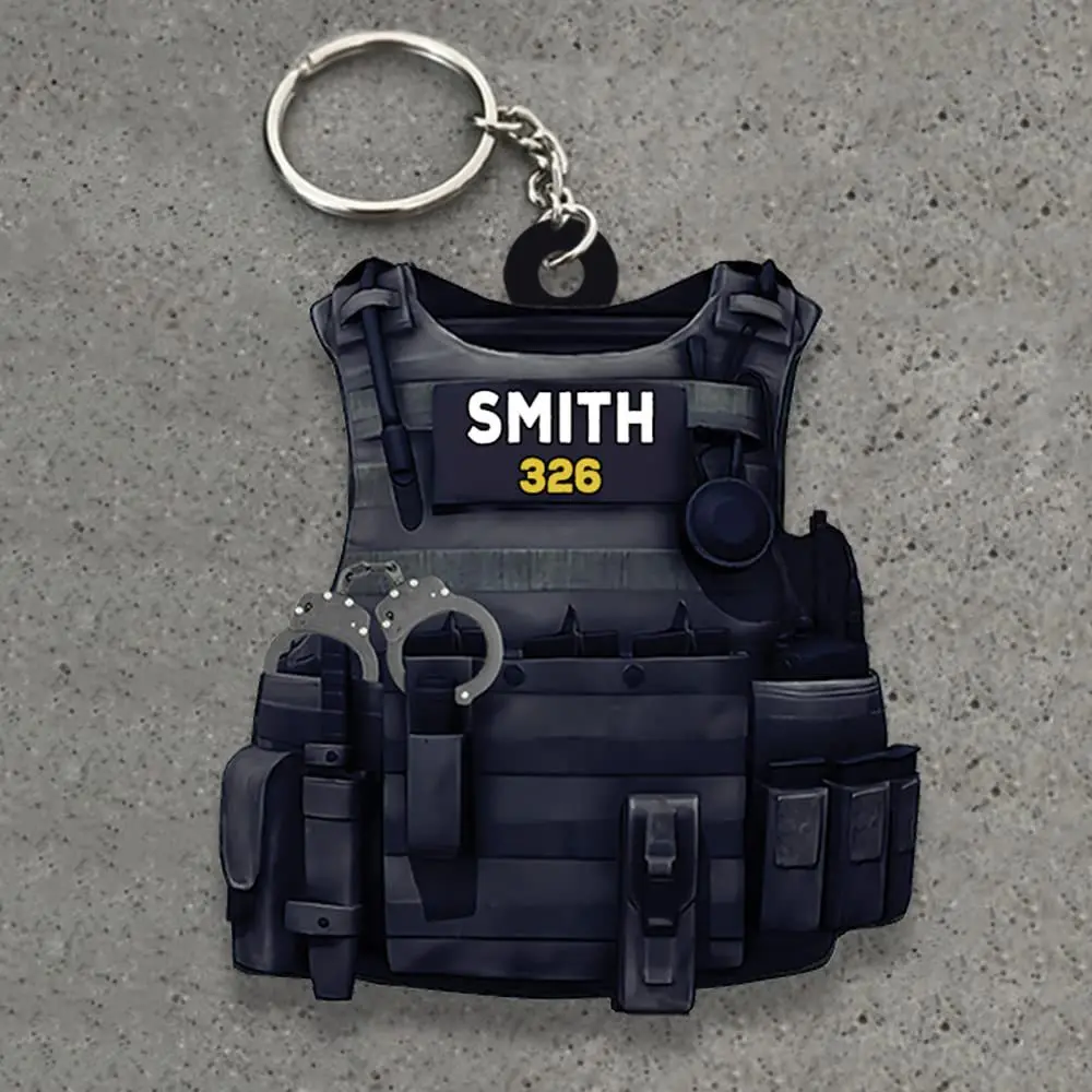 Plastics-Creative-Police-Keychain-Ornament-Graphic-New-Gift-for-Men ...