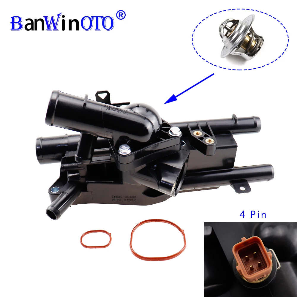 25600-2G500-Thermostat-Housing-Radiator-Coolant-Outlet-fit-for-Hyundai ...