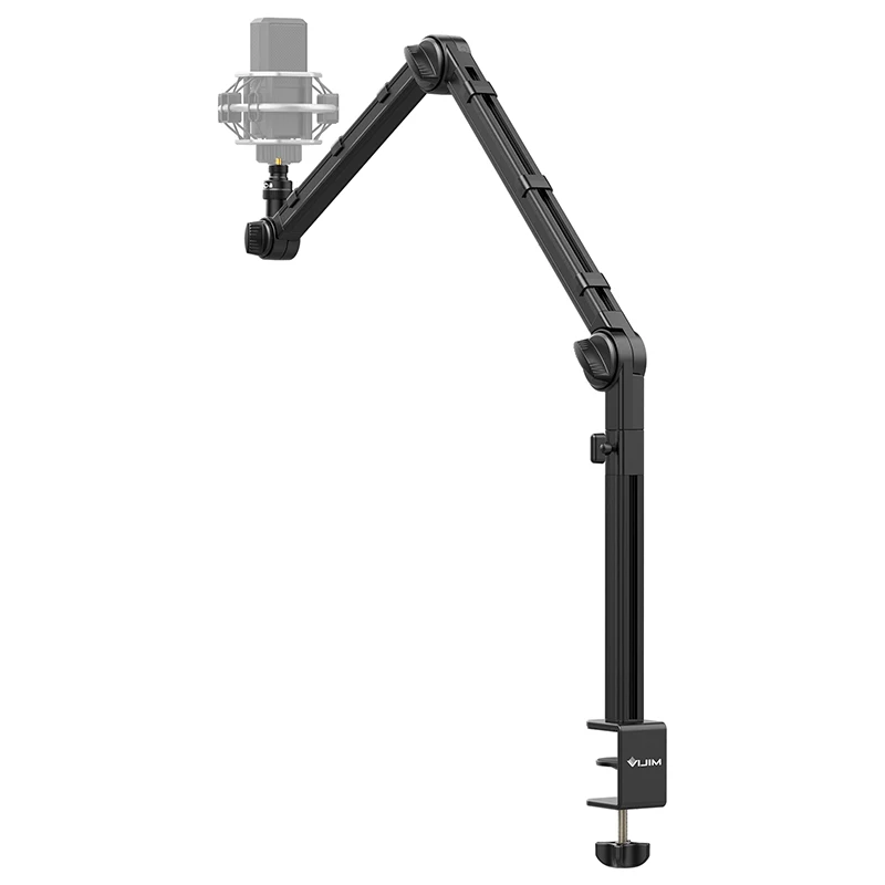 Vijim Ls24 마이크 붐 암 스탠드 데스크 Dslr 카메라 홀더 조정 가능한 서스펜션 마이크 붐 14 스크류 마운트 녹음