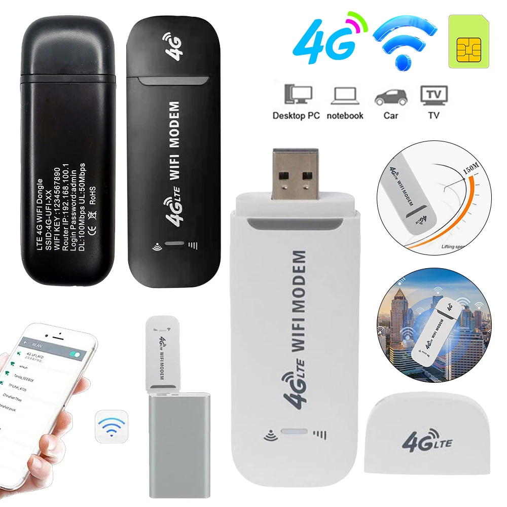 4G-Wireless-LTE-WiFi-Router-4G-SIM-Card-Portable-150Mbps-USB-Modem ...
