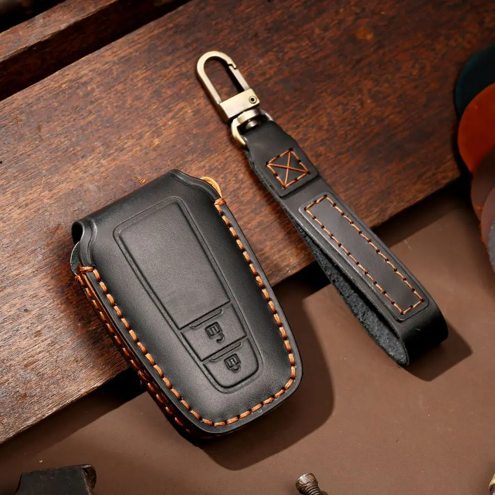 For Toyota Prius Camry Corolla Leather Car Key Case Cover Car Remote ...