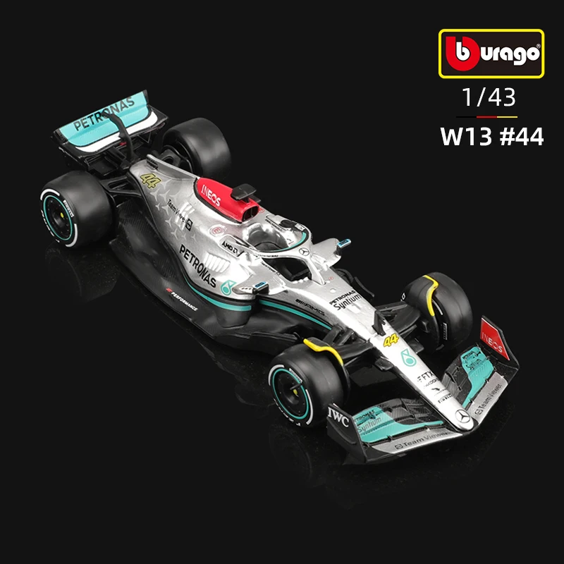 Bburago 1:43 2022 F1 Mercedes-AMG Team W13 #44 Lewis Hamilton Alloy ...