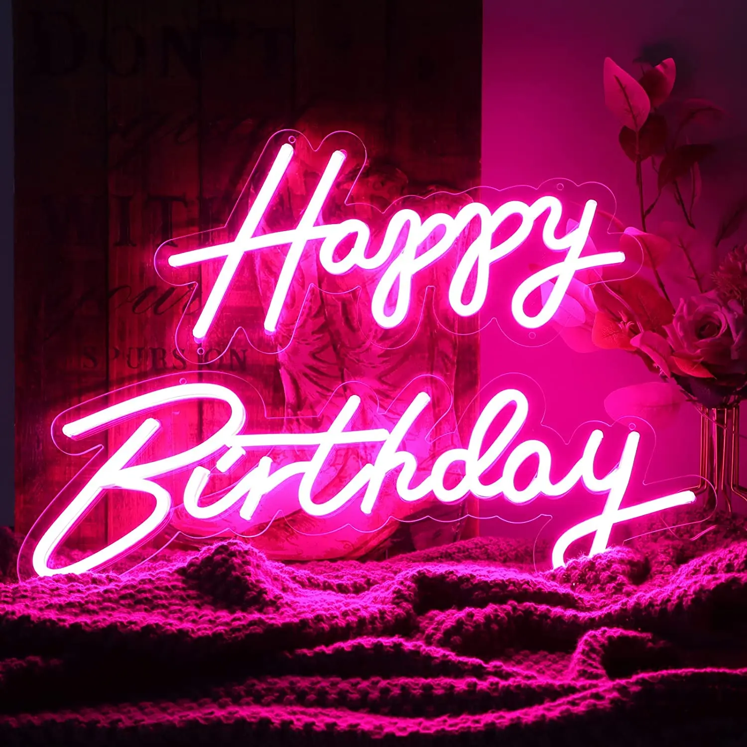 Neon Light Happy Birthday | tunersread.com