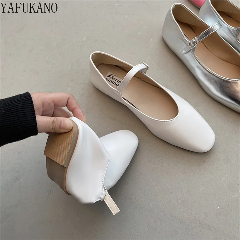 Soft-Bottom-Girl-Flat-Shoes-Simple-Retro-Square-Toe-Fairy-Style-Gentle ...