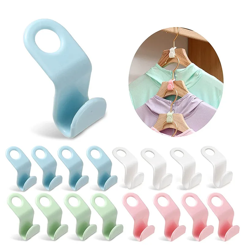 10Pcs-Hanger-Extender-Clips-Clothes-Hanger-Connector-Hooks-Connection ...