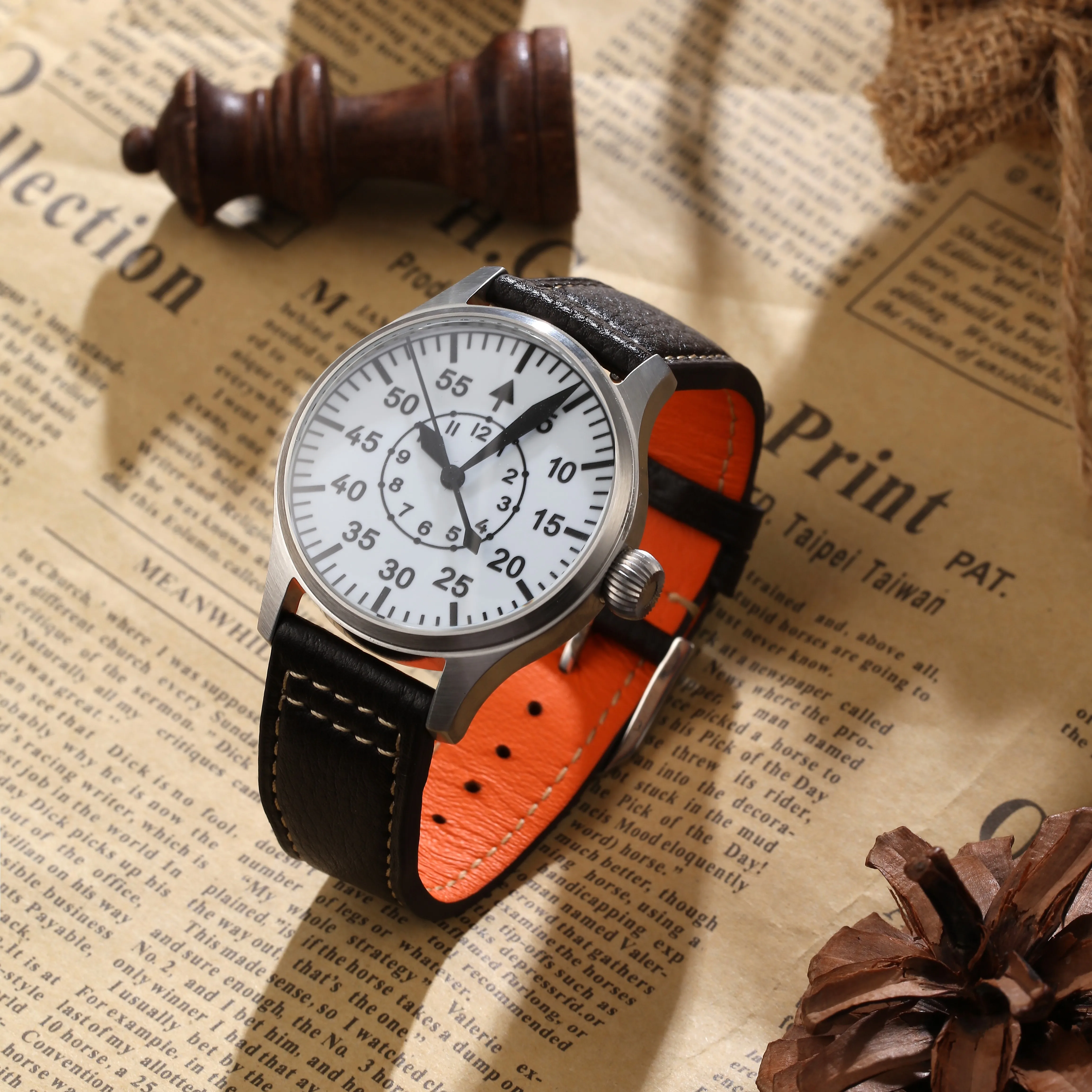 【Escapement Time】Automatic PT5000 Movement Pilot Watch withType-B Full ...