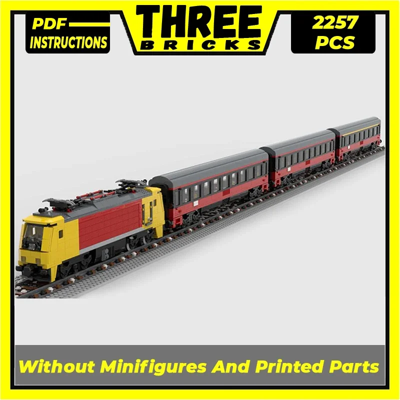 Technical-Moc-Bricks-City-Car-Model-Austrian-Korridorzug-Train-Modular ...