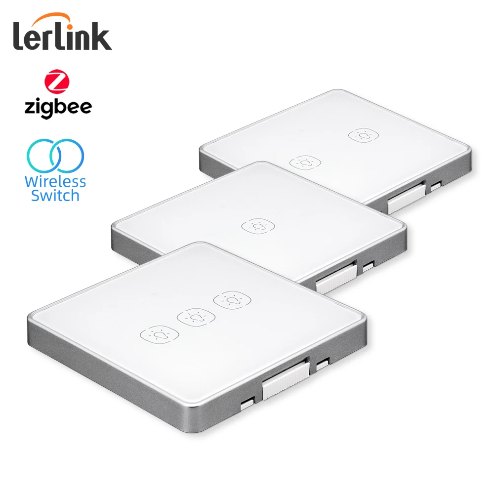 ZigBee-Wireless-Scene-Switch-Touch-Glass-Panel-Transmitter-1-2-3-Gang ...