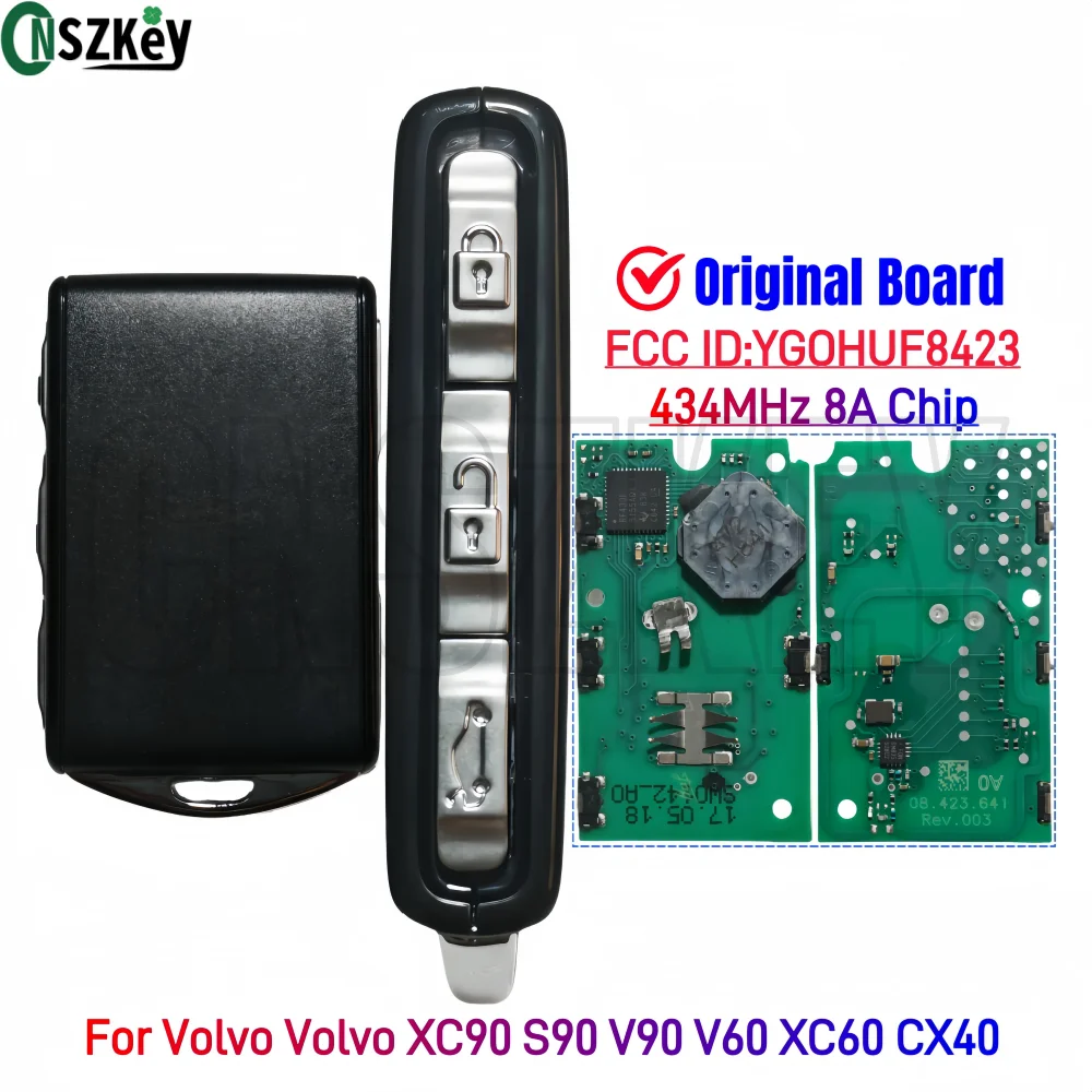 CNSZKEY FCCID: YG0HUF8423 Original Boar Smart Remote Control Key For ...