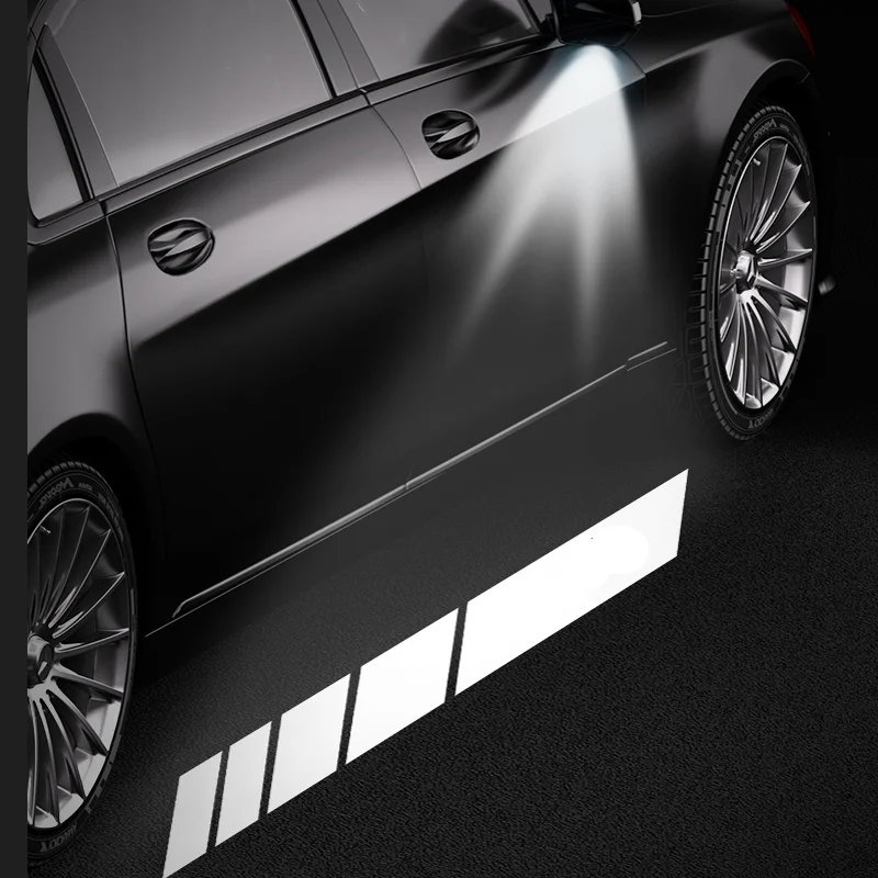 Luz LED de bienvenida para retrovisor de coche, lámpara de proyector de ...