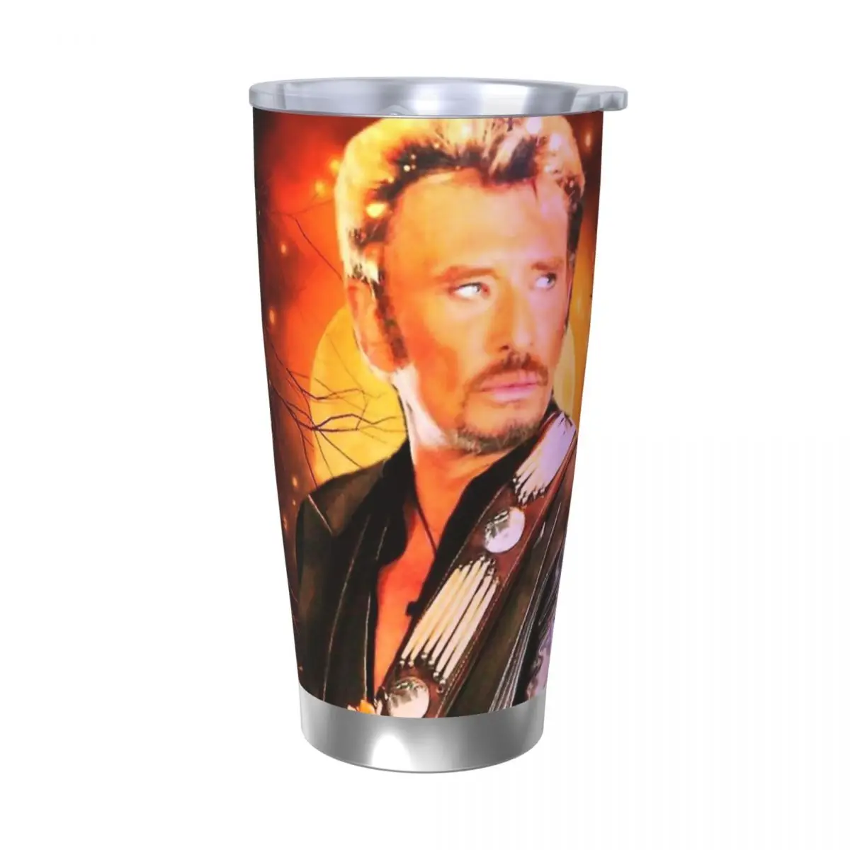 Johnny Hallyday Tumbler Vacuum Insulated Rock Music French Singer ...