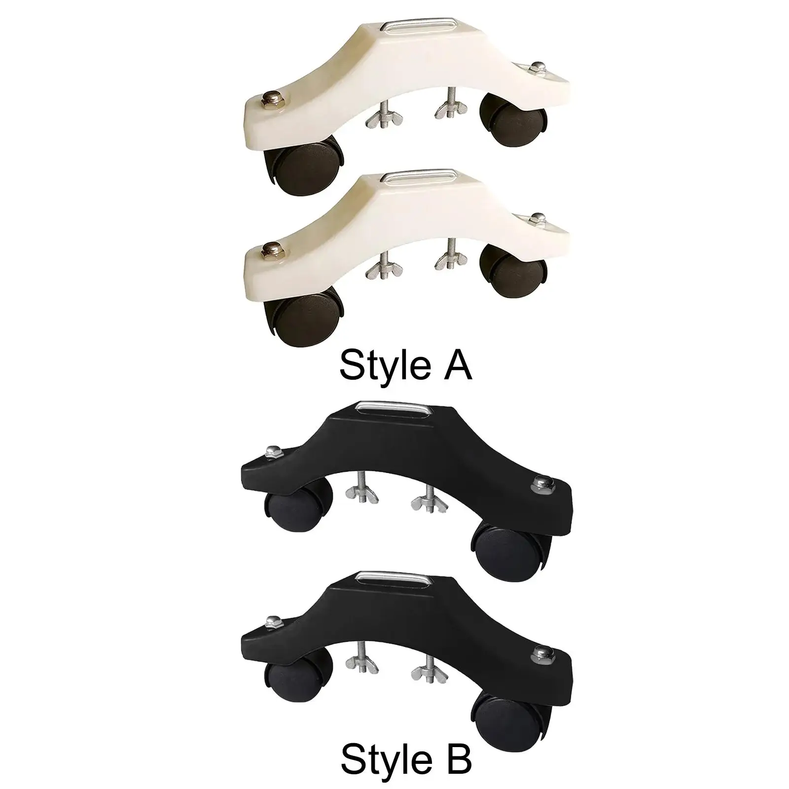 2 Pieces Electric Heater Feet Bracket with Casters 9inch Long Smooth ...