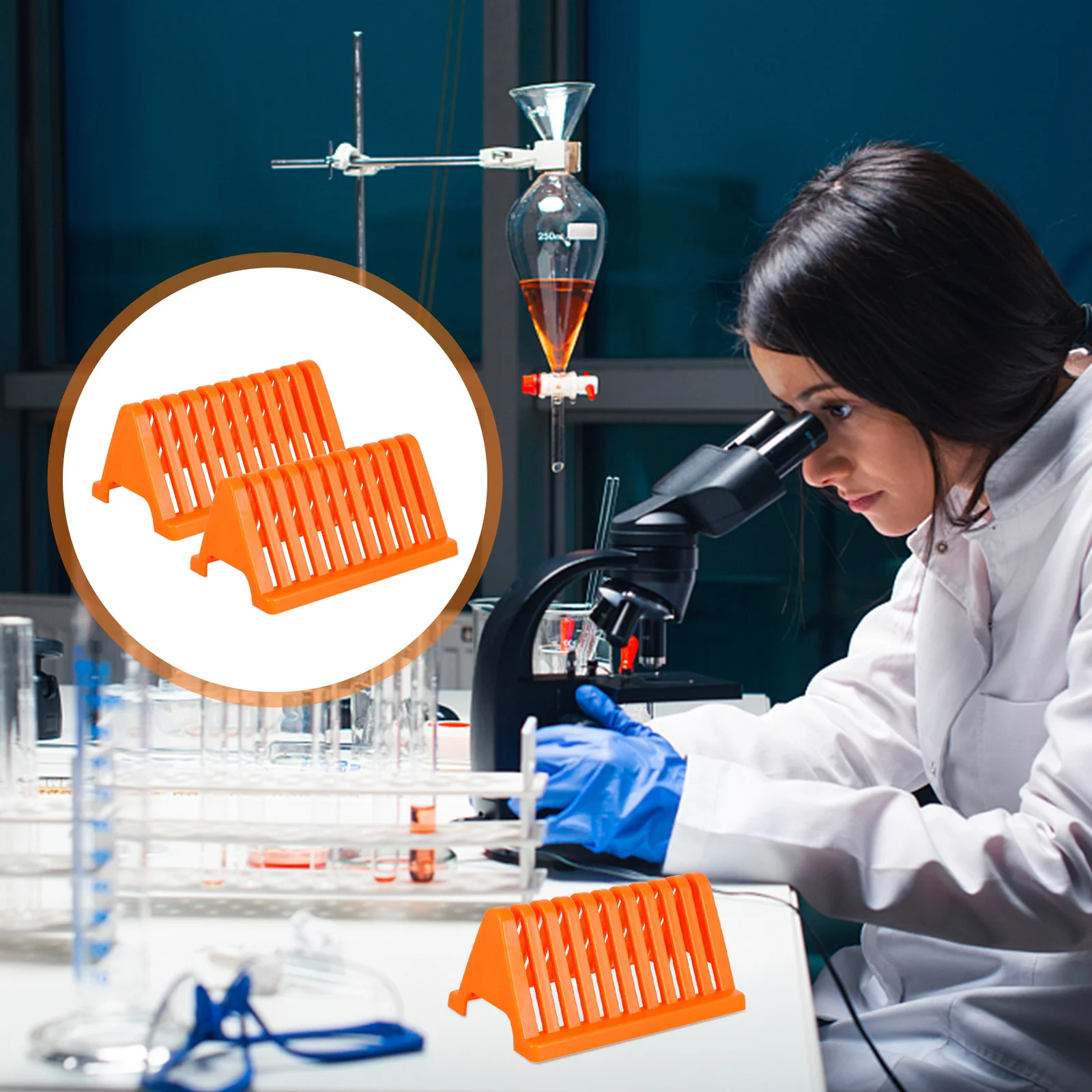 2-Pcs-Microscope-Slide-Rack-Child-Storage-Racks-Drying-Pp-Laboratory ...