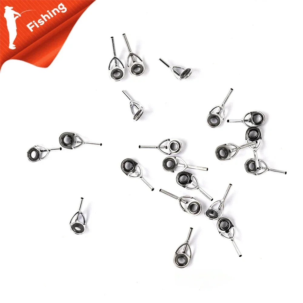 10-pc-Fishing-Top-Rod-Guide-Ring-Line-Tip-0-9mm-2-2mm-Stainless-Steel ...
