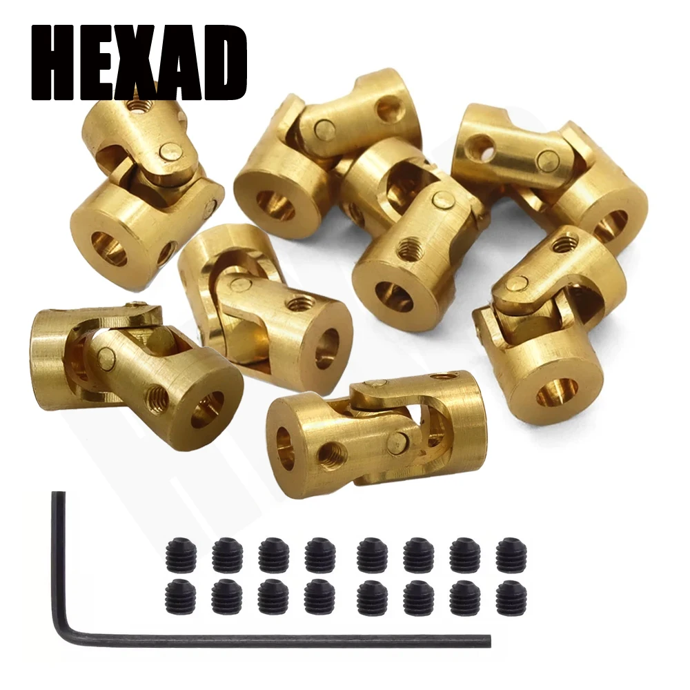 Brass-Universal-Joint-Mini-Coupling-3mm-3mm-Diameter-7mm-Length-14mm-M2 ...