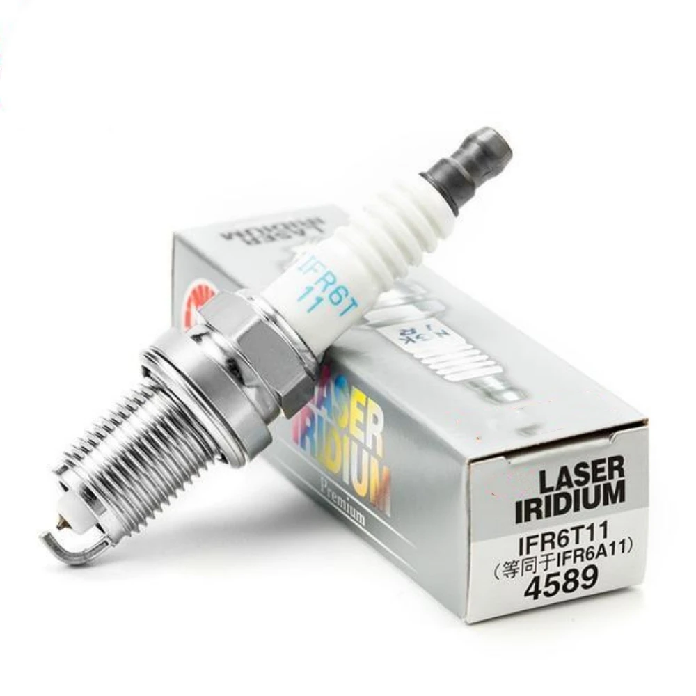 4-6Pcs New Laser Iridium Spark Plug Candle IFR6T11 4589 IFR6A11 for ...