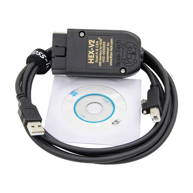 VAG COM VCDS HEX V2 Dual-K CAN USB Interface For VW AUDI, 44% OFF