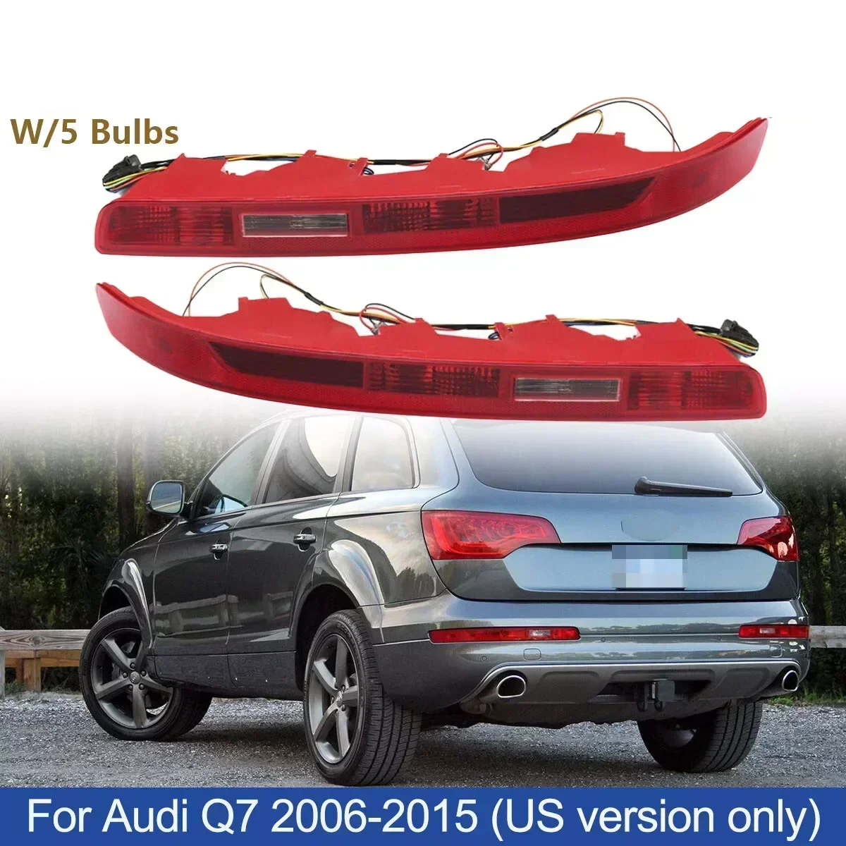 Rear Reverse Brake Light Warning Lamp Tailight For Audi Q7 2007 2008 ...