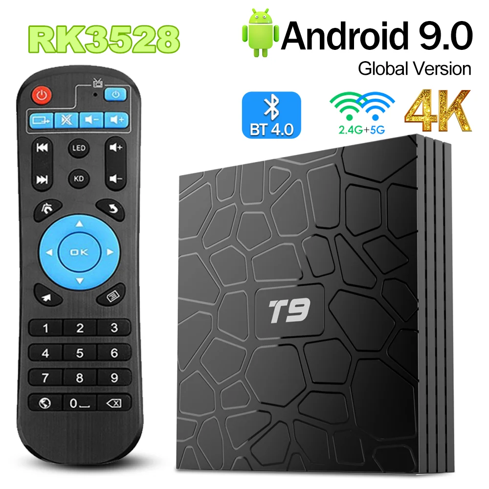 Dispositivo-de-TV-inteligente-T9-decodificador-con-Android-9-Rochchip ...