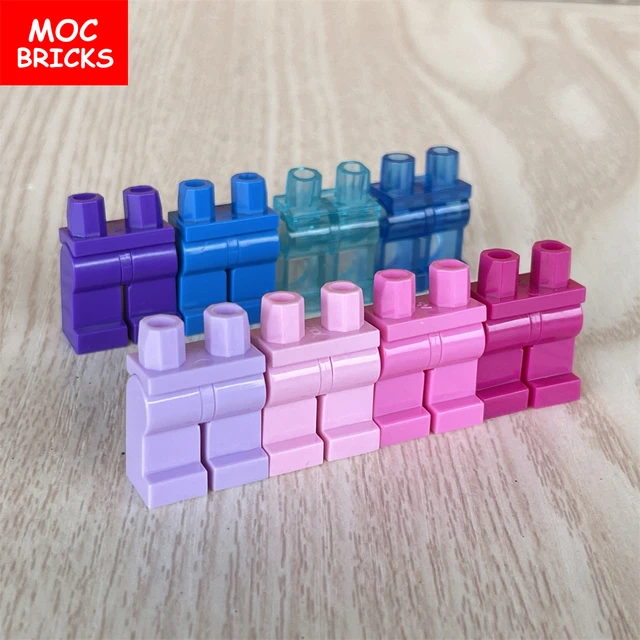 8pcs/lot MOC Bricks Blank Pants legs Body Wear Figure Accessory ...