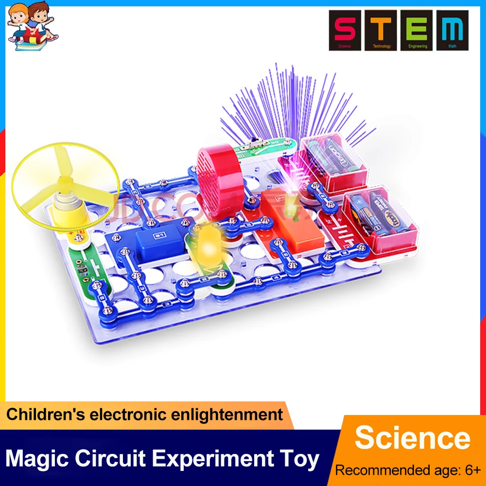 Children-Circuit-Electronic-Education-Kit-STEM-Toys-31-Piece-Science ...