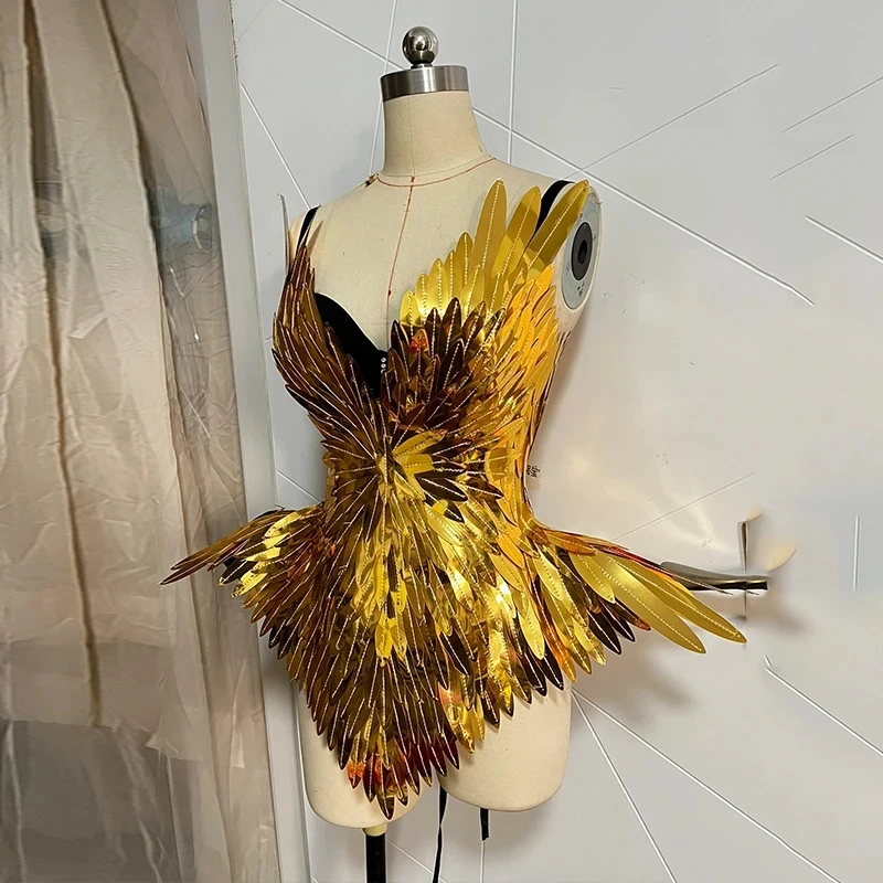 Gold-Armor-Luxury-SHow-Singer-Performance-Wear-Drag-Queen-Costume-Party ...