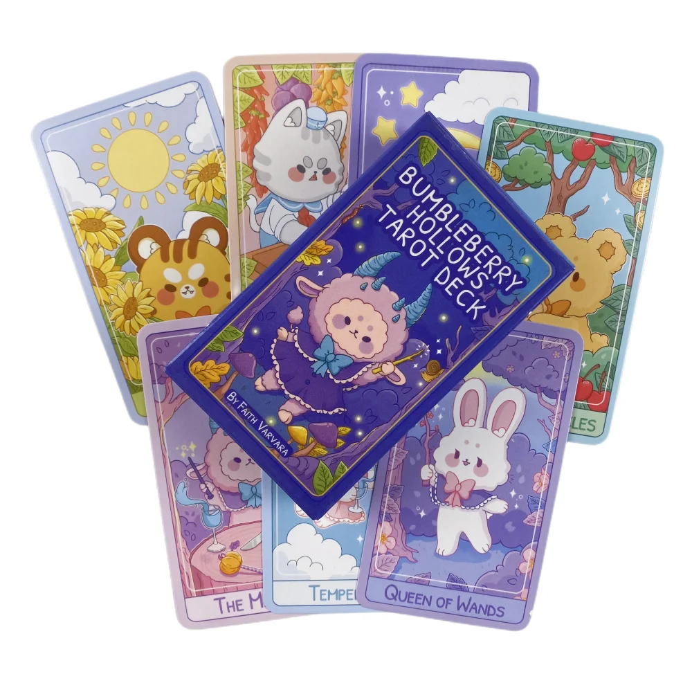 Animals-Berry-Hollows-Tarot-Cards-Divination-Deck-English-Versions-Edition-Oracle-Board-Playing ...