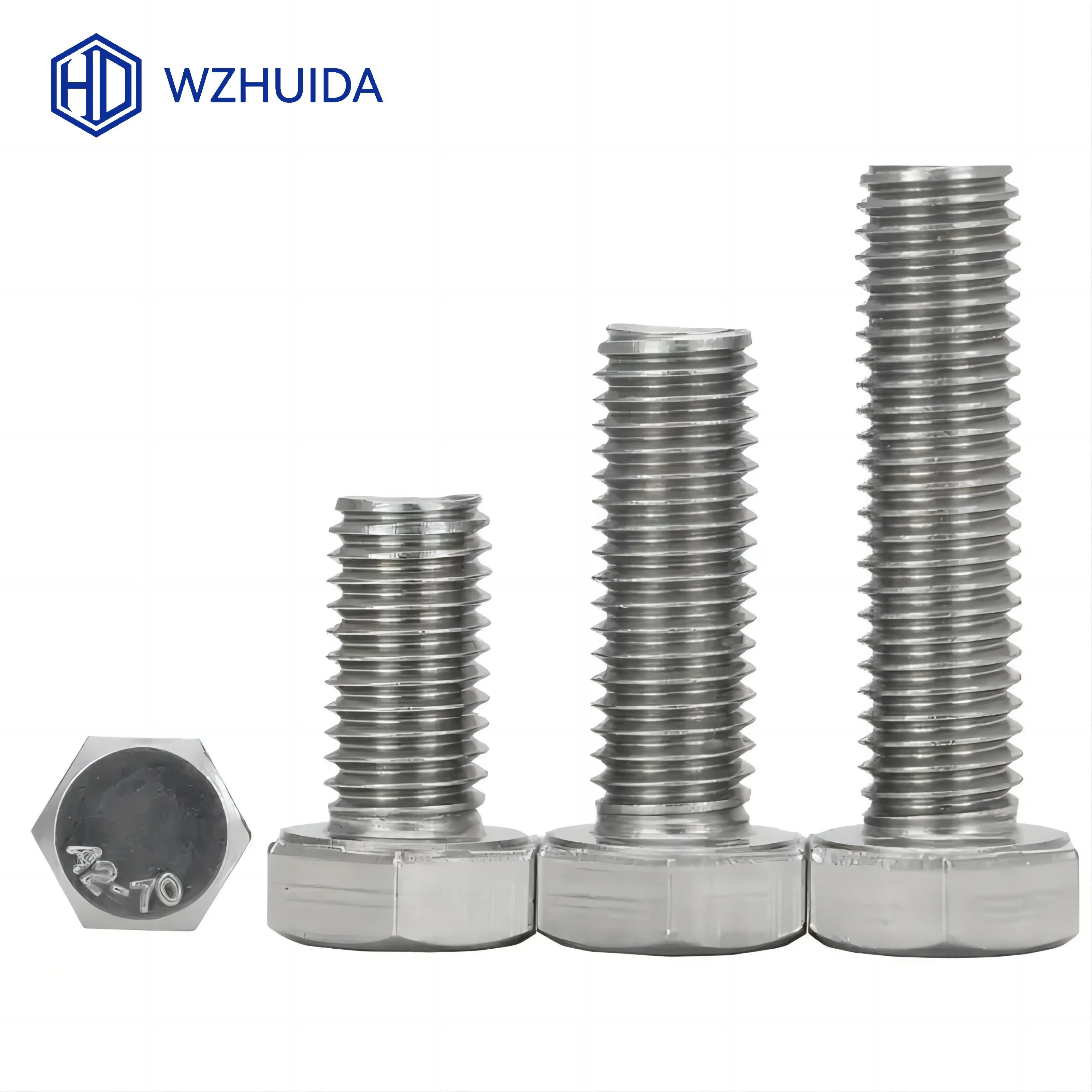 WZHUIDA Sechskantschraube mit durchgehendem Gewinde M3 M4 M5 M6 M8 M10 ...