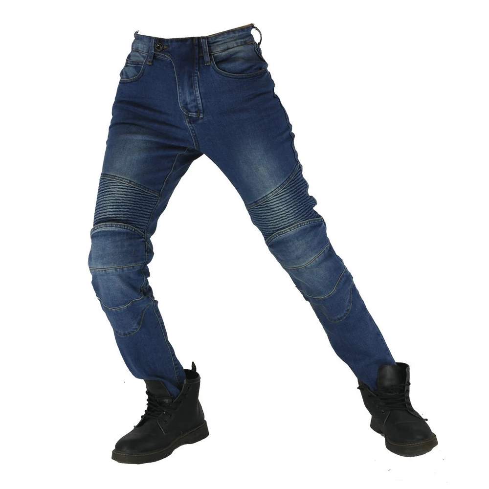 Riding Jean Pants Cycling Pants Women Jeans Fall Prevention Motorcycle ...