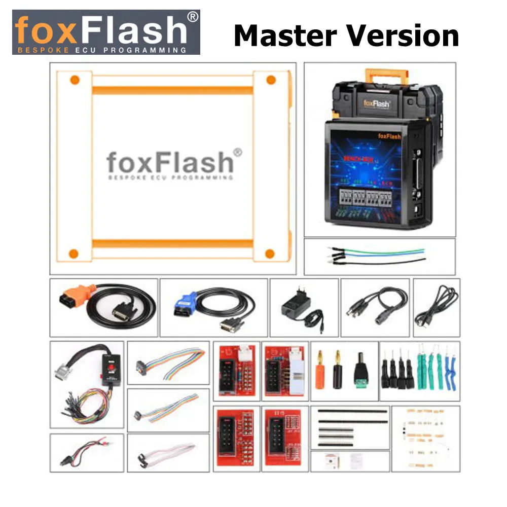 FoxFlash FoxFlashR 마스터 버전, ECU TCU 클론 및 칩 튜닝 도구, BDM/JTAG 솔더 프리 어댑터, 무료 ...
