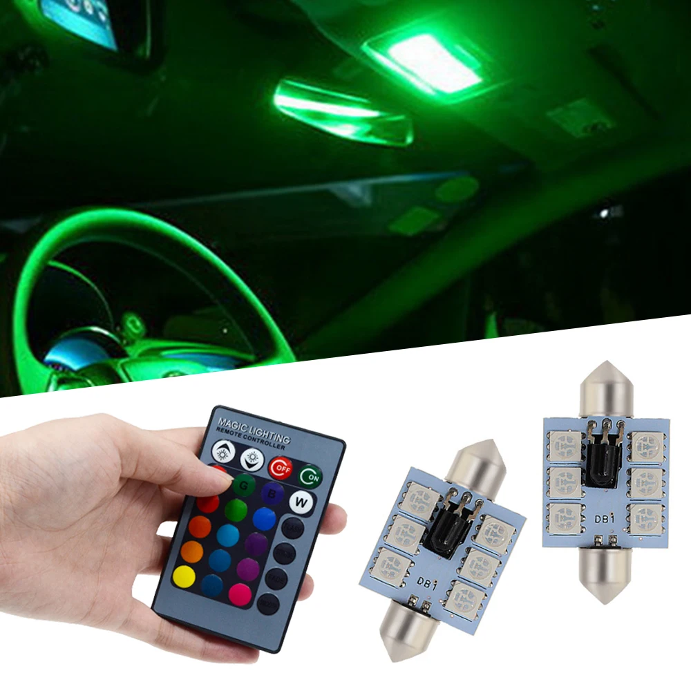 2Pcs-RGB-DC-12V-C5w-36mm-5050-6SMD-Colored-Flag-Interior-Ceiling-Lights ...