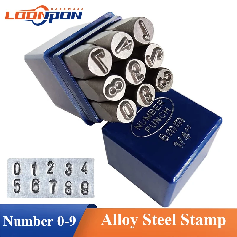 Loonpon-Metal-Stamping-Kit-Number-Letter-Stamps-Set-Alloy-Steel-Stamp ...