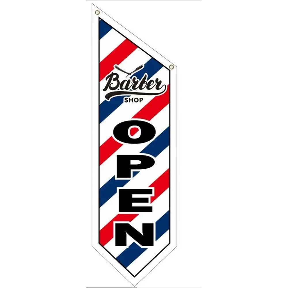 BARBER Scissors SHOP Flag DOUBLE SIDED 30cmx100cm CUSTOM ANY CLUB SHOP ...