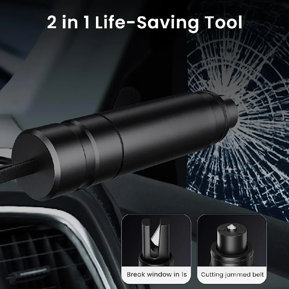Portable Safety Hammer Emergency Escape Tool 2 In 1 Window Breaker with ...