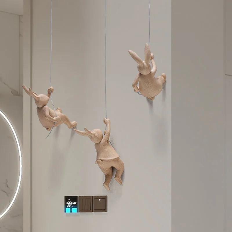 Nordic-Cute-Rabbit-Climbing-Wall-Decoration-Modern-Art-Room-Pendant ...