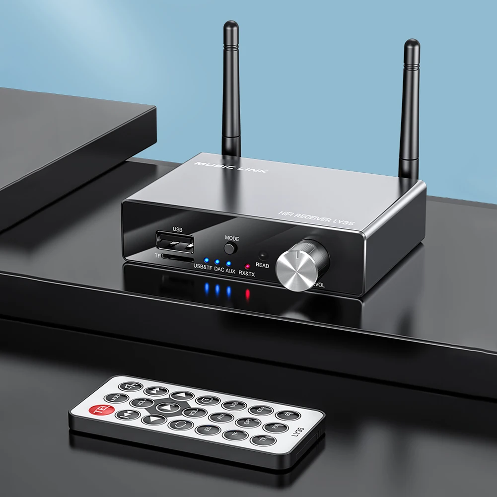 Digital para receptor analógico transmissor bluetooth compatível adaptador de áudio sem fio 3.5 ...