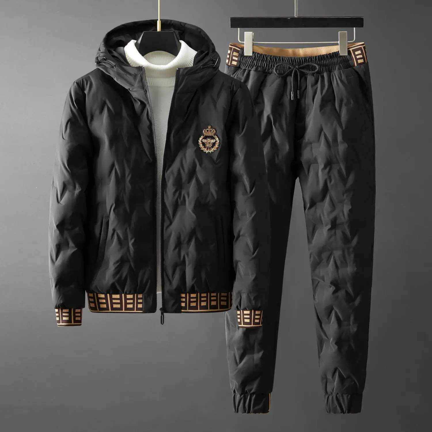 men-Winter-cold-resistant-thickened-white-goose-down-jackets-two-piece ...