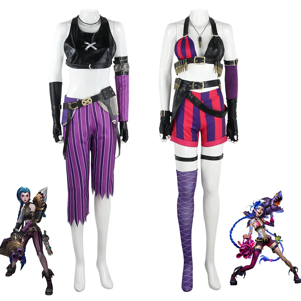Lol Cosplay Costumes Jinx | Cosplay Uniform Outfits | Jinx Halloween ...