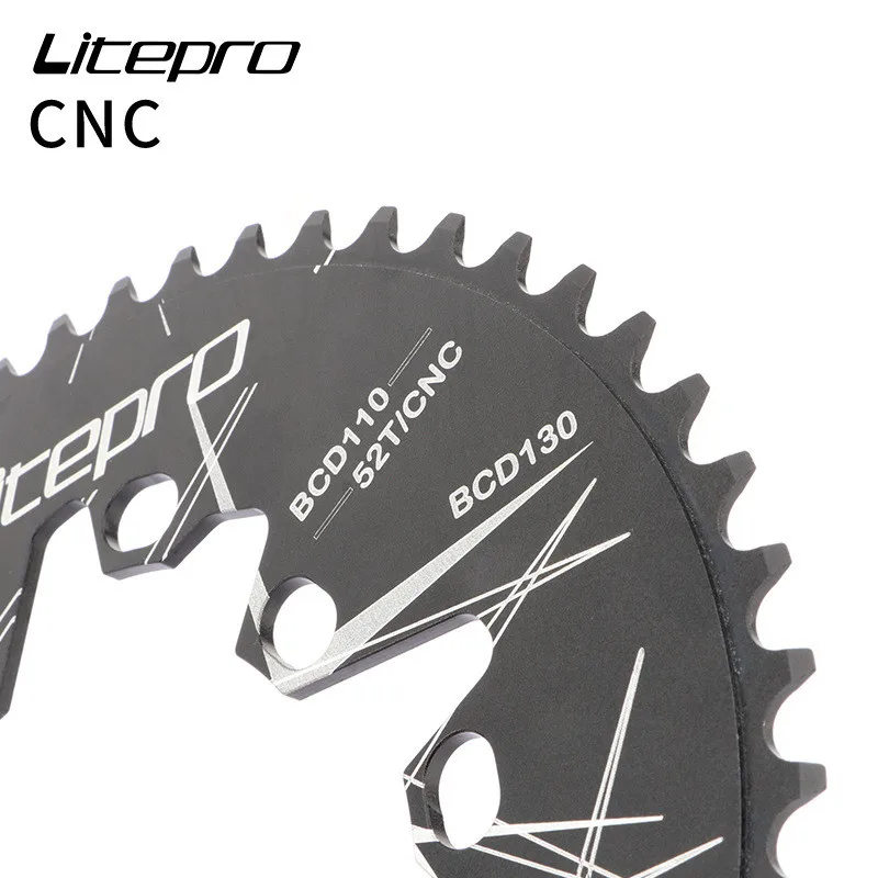 LP Litepro Oval Chainring 130 110 BCD Folding Bike Super Light Chain ...
