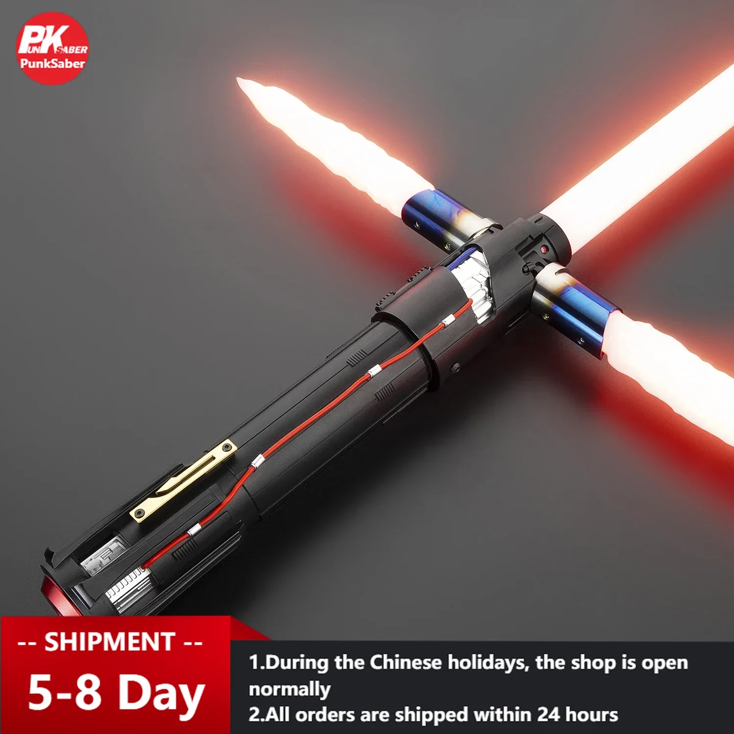 PunkSaber-Laser-Sword-Metal-Hilt-Heavy-Dueling-Lightsaber-FX-FOC-Smooth ...