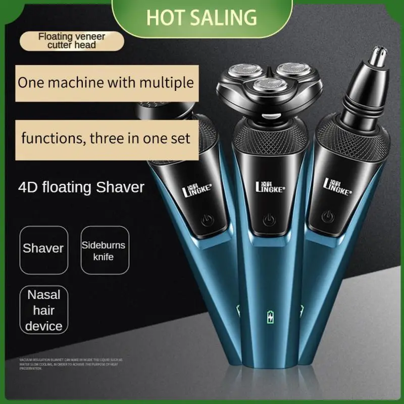 Electric Shaver For Men 3 In 1 Electric Rechargeable Hair Razor ...