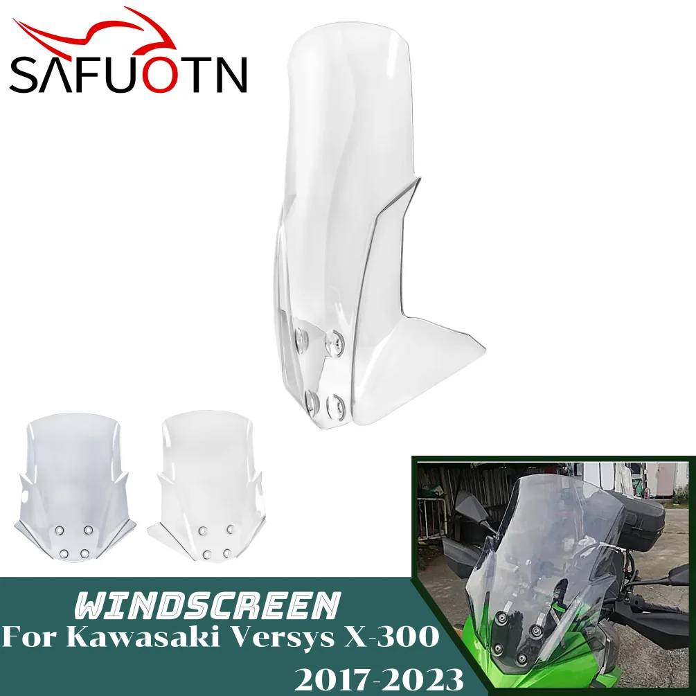 for Versys X300 Windscreen Windshield Fly Screen Shield Wind Deflector ...